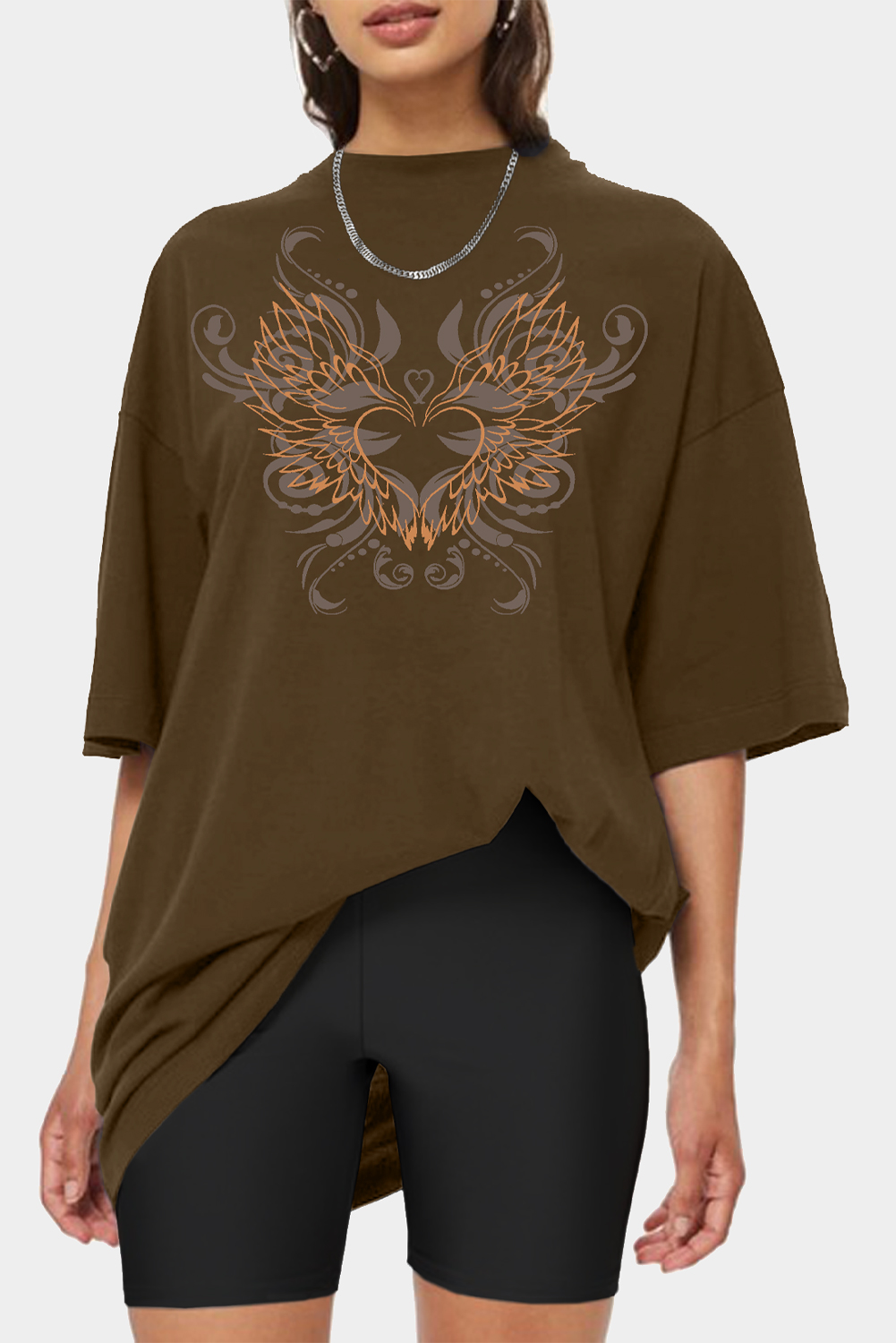 US$ 5 - Brown White Y2K Shirt Grunge Fairycore Indie Clothes Early 2000s Clothing Alt Clothing ...